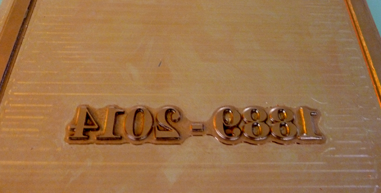 Foil Stamping with Copper Dies, Copper Foil Stamps